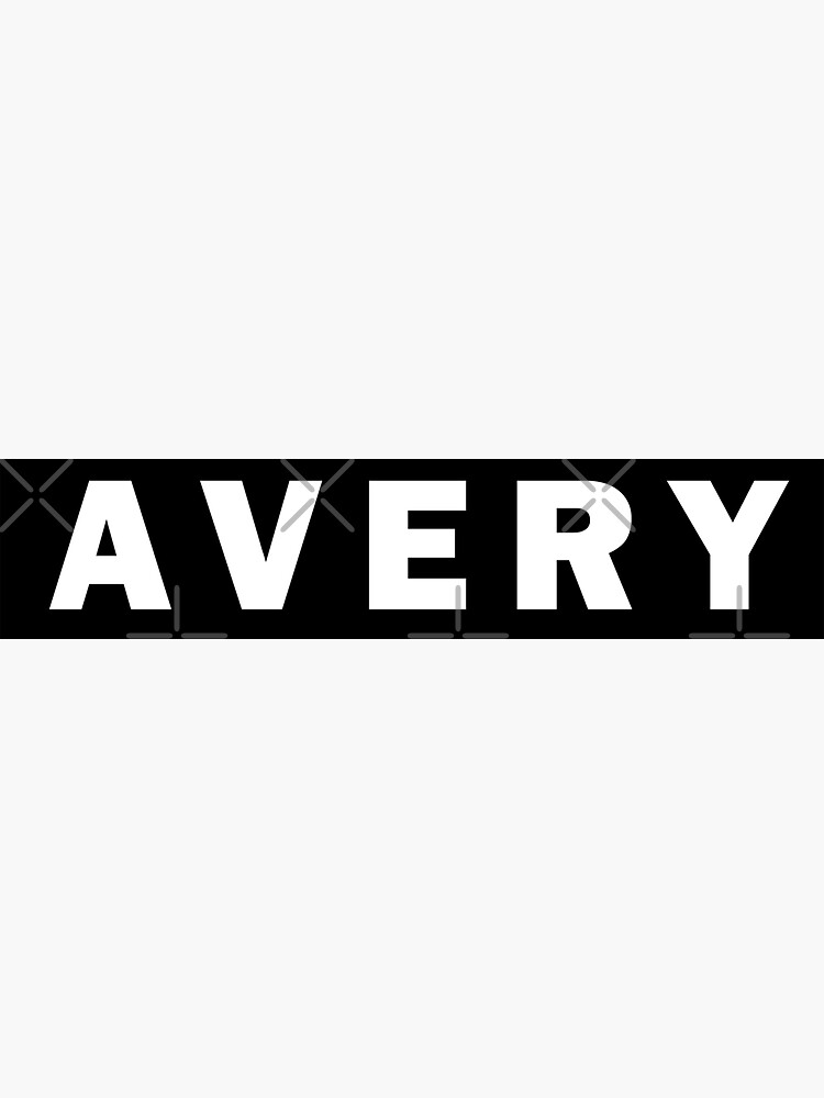 "Avery name" Sticker for Sale by gmstockstudio | Redbubble