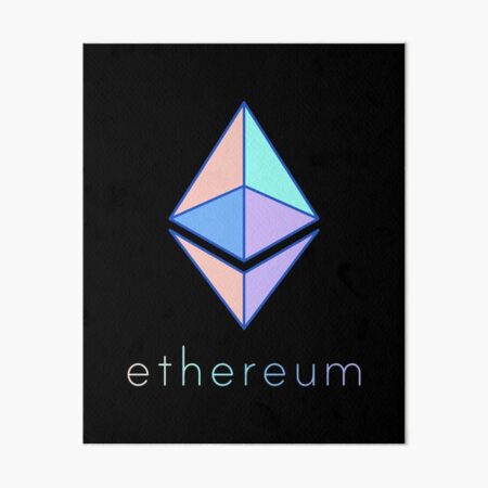 "Ethereum ETH Crypto - Clean Vertical Coloured Logo with Gradient Text ...