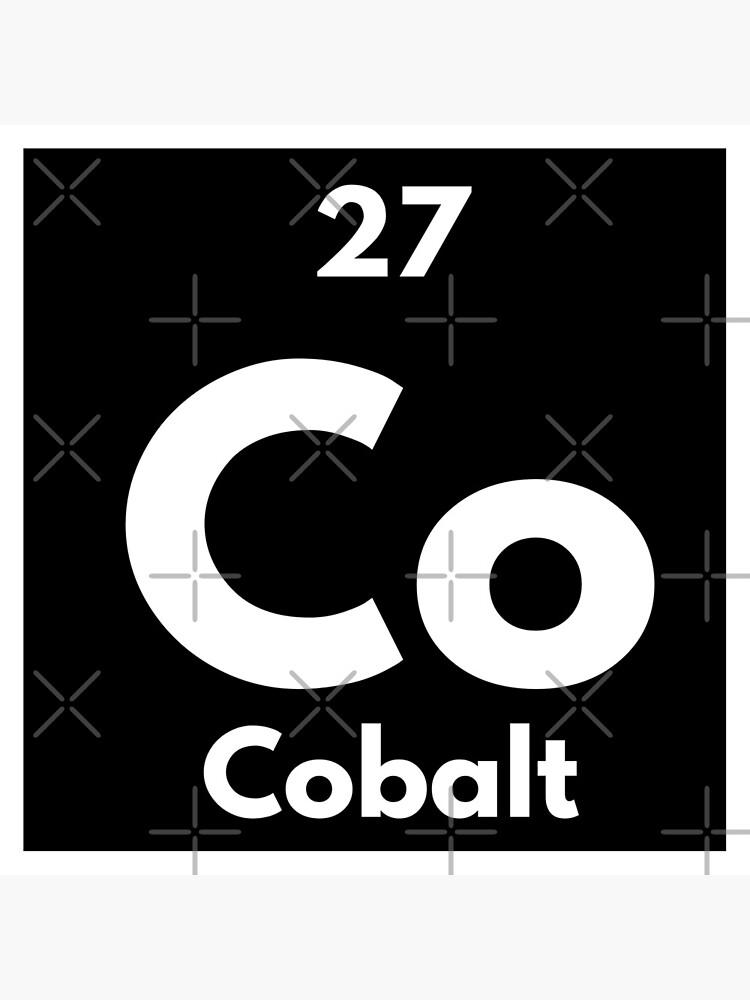 Póster «Número de elemento de tabla periódica 27 Co Cobalto» de ...