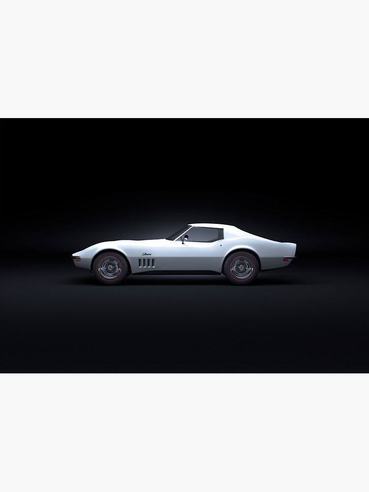"Corvette C3 Stingray 1969 Can Am White" Sticker for Sale by ...