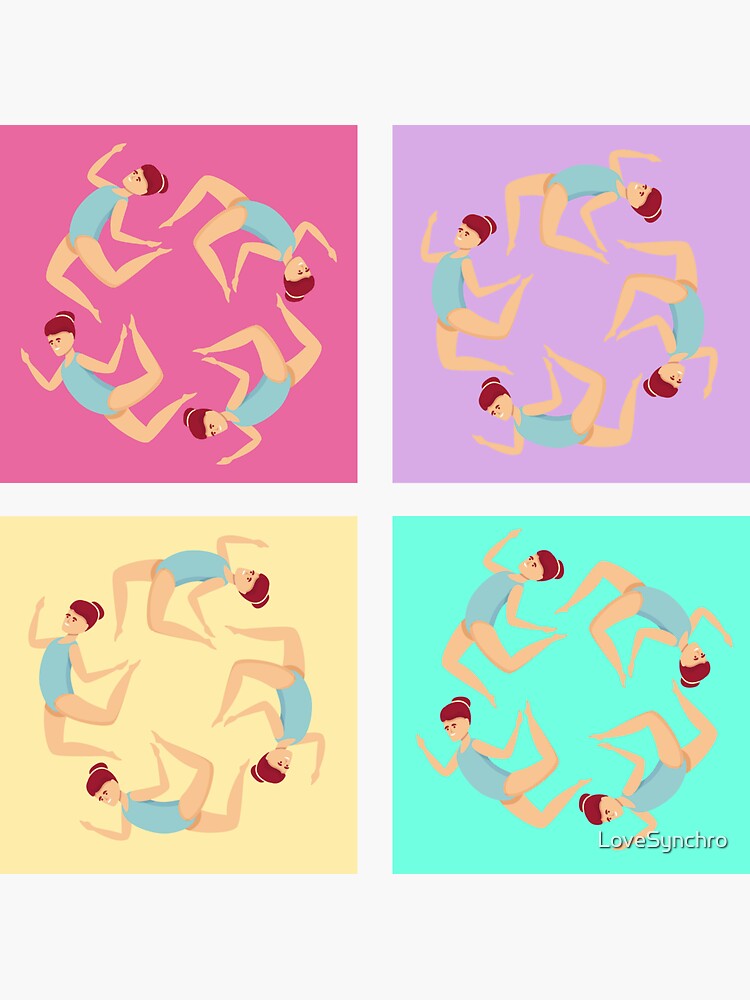 "Synchronized Swimming - Synchro" Sticker for Sale by LoveSynchro ...
