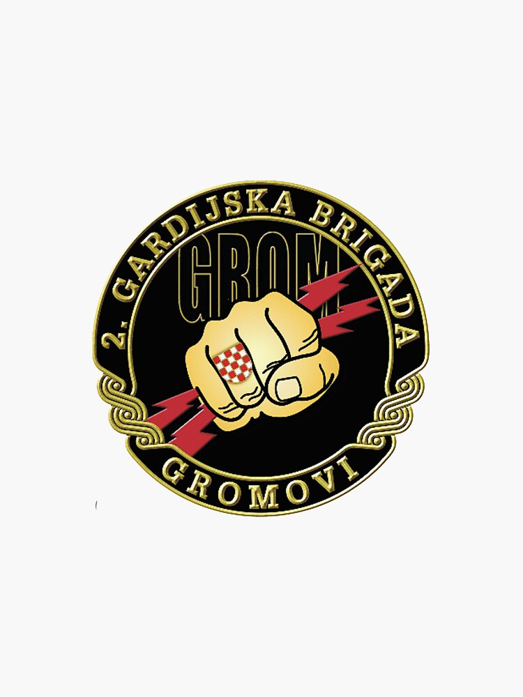 "Gromovi 2. Gardijska brigada" Sticker for Sale by monji1croatia ...