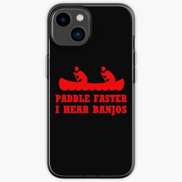 "PADDLE FASTER I HEAR BANJOS Funny Geek Nerd" iPhone Case for Sale by ...
