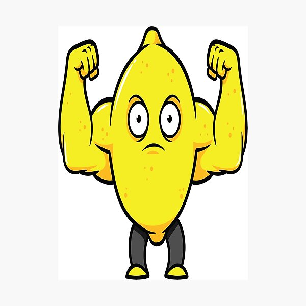 "Jacked Lemon Bodybuilder Flexing Biceps Powerlifter Foodie ...