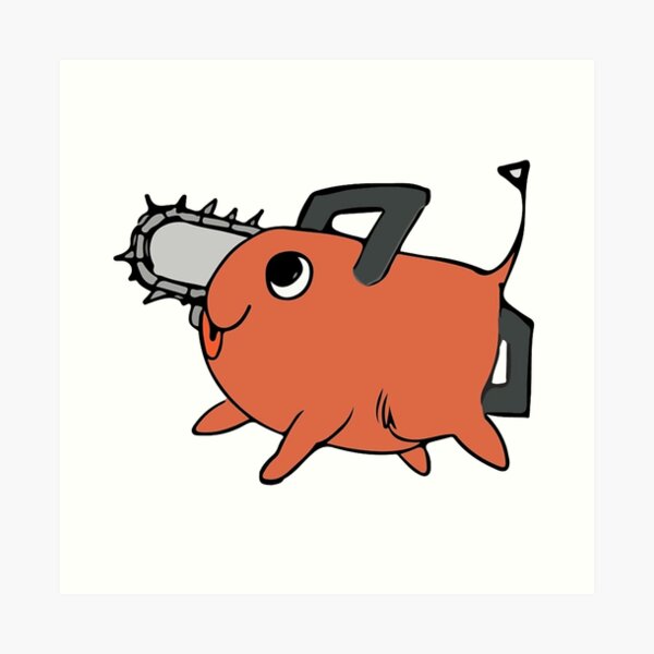 "Pochita chainsaw man csm anime" Art Print for Sale by Soda-bunny ...