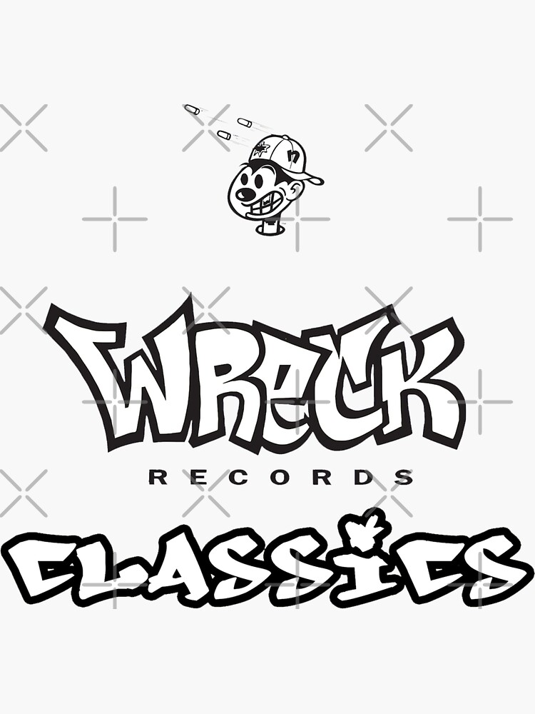 "Vintage Wreck Records" Sticker for Sale by Teenager1991 | Redbubble