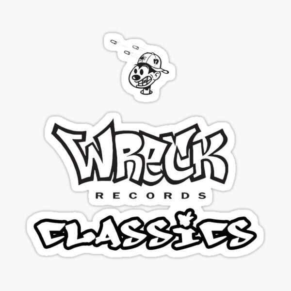 "Vintage Wreck Records" Sticker for Sale by Teenager1991 | Redbubble