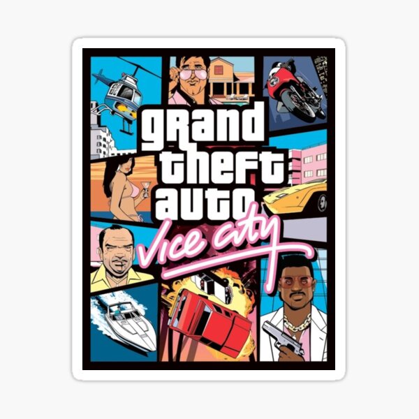 "GTA Vice City" Sticker for Sale by G4merZone | Redbubble