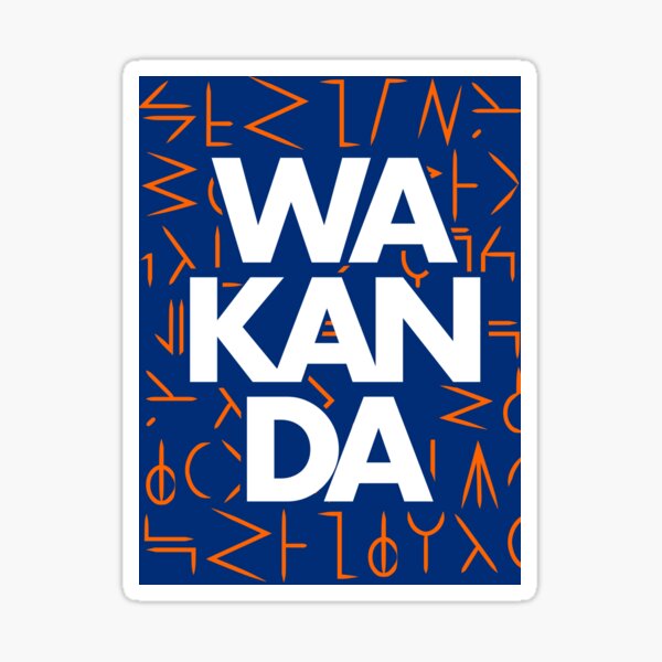 "Wakanda | Wakanda forever quote design" Sticker for Sale by Giovanni-c ...