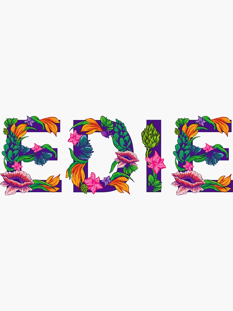 "Edie Letters" Sticker for Sale by itsmechris | Redbubble