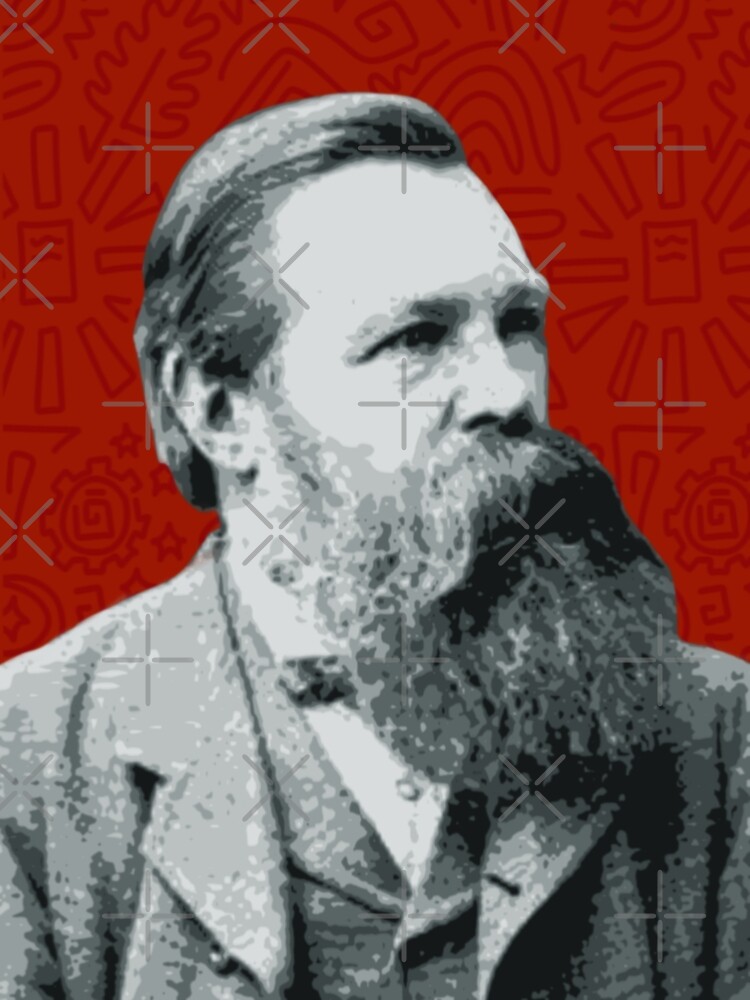 "Retro Engels Portrait" Poster for Sale by BluebellPainter | Redbubble
