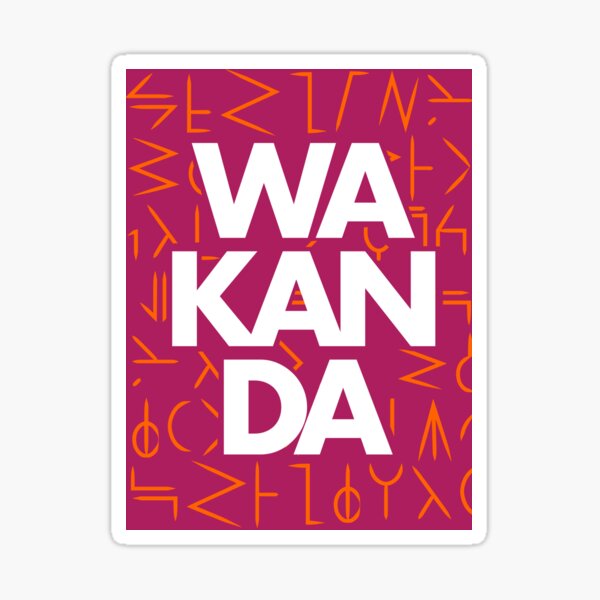 "Wakanda | Wakanda forever quote design" Sticker for Sale by Giovanni-c ...