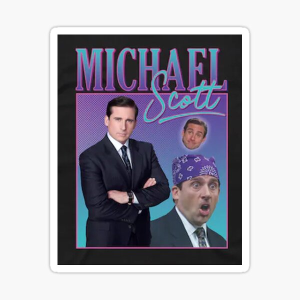"michael scott the office" Sticker for Sale by blackhistory7 | Redbubble