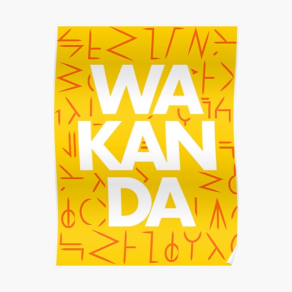 "Wakanda | Wakanda forever quote design" Poster for Sale by Giovanni-c ...