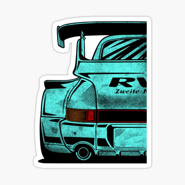 "Automotive Apparel 911 964 RWB JDM Tuning Car" Sticker for Sale by ...