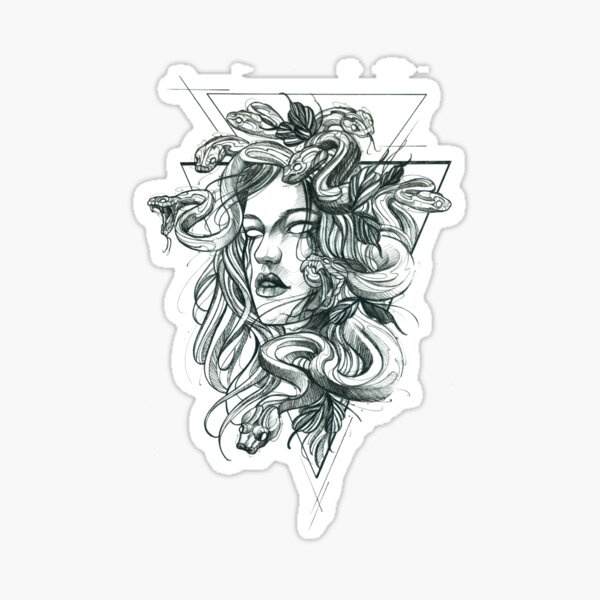 "Medusa" Sticker for Sale by LecoLA | Redbubble