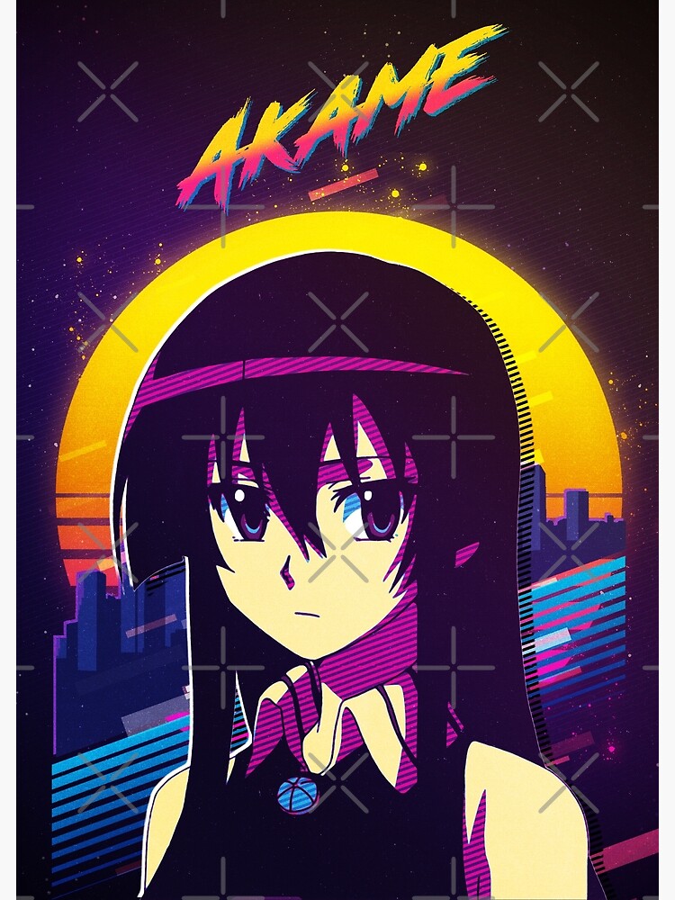 "Akame" Poster for Sale by 80sRetroArt | Redbubble
