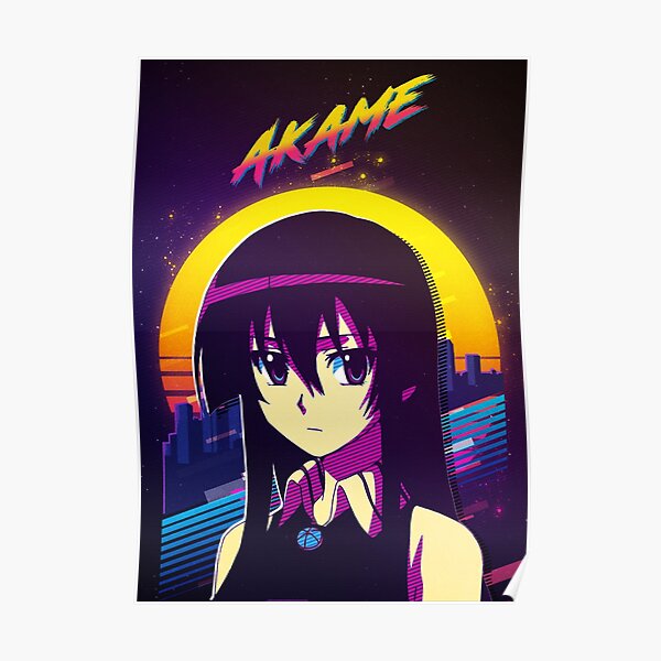 "Akame" Poster for Sale by 80sRetroArt | Redbubble