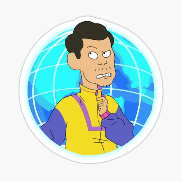 "Inside Job - Dr. Andre Lee 80s disguise" Sticker for Sale by ...