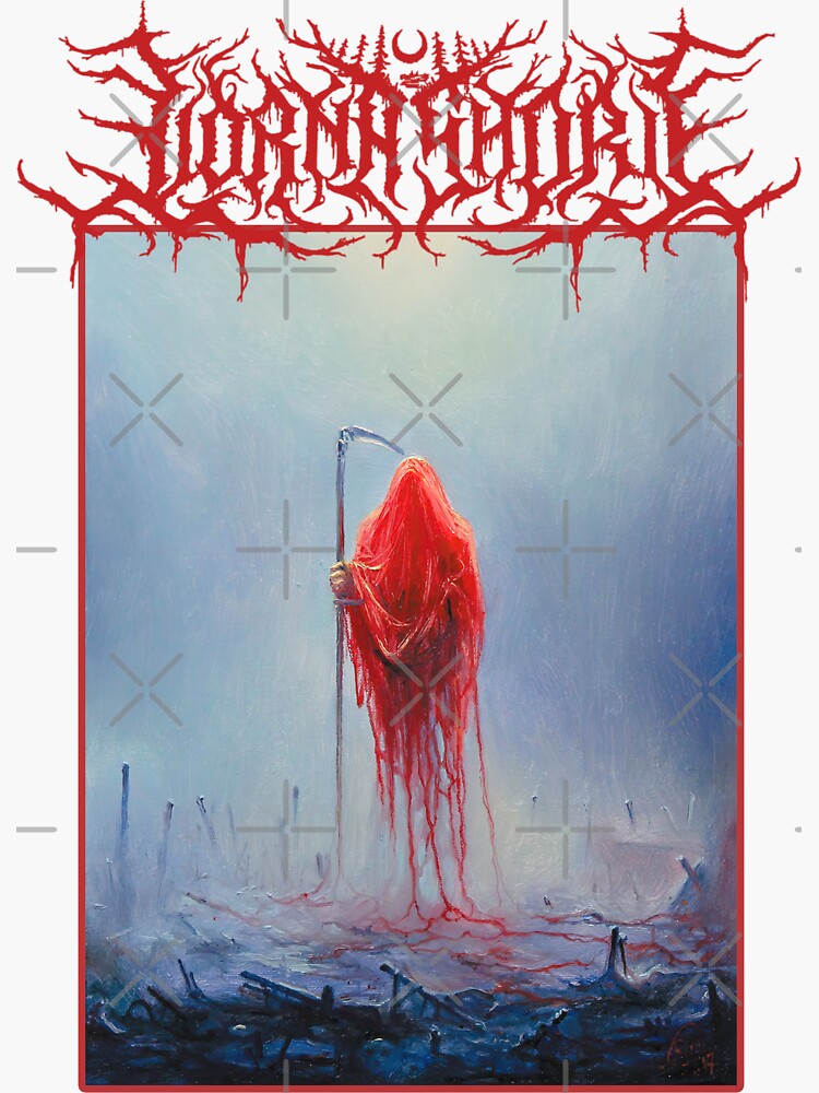 "Lorna Shore Christmas American Deathcore Band 90s Trending" Sticker ...