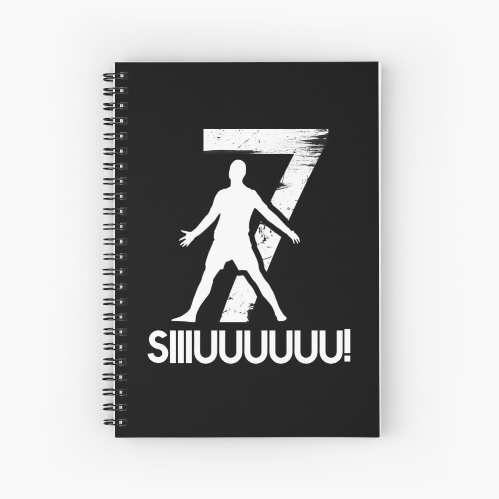 Cuaderno de espiral «7 , ronaldo, siiiuuuuu, portugal, cr7, siiiiii, mundial 2022, qatar ...