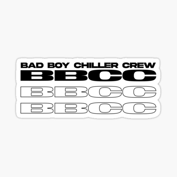 "bad boy chiller crew - bbcc" Sticker for Sale by MarkQusemmVtg | Redbubble