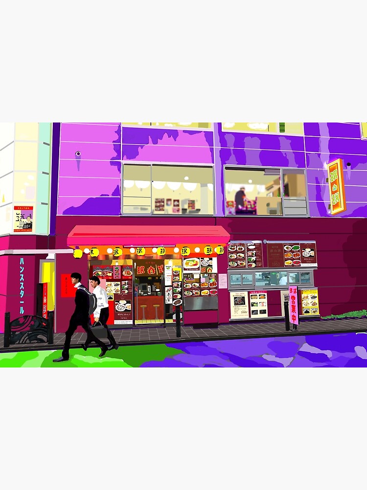 "Japanese ramen restaurant in Tokyo by night" Poster for Sale by Hans ...