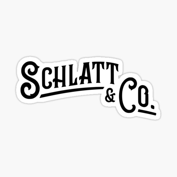 "Schlatt _amp_ Co. Black " Sticker for Sale by odicitydesigns | Redbubble