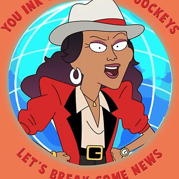 "Inside Job - Gigi Thompson 80s disguise" Sticker for Sale by Hyenas ...