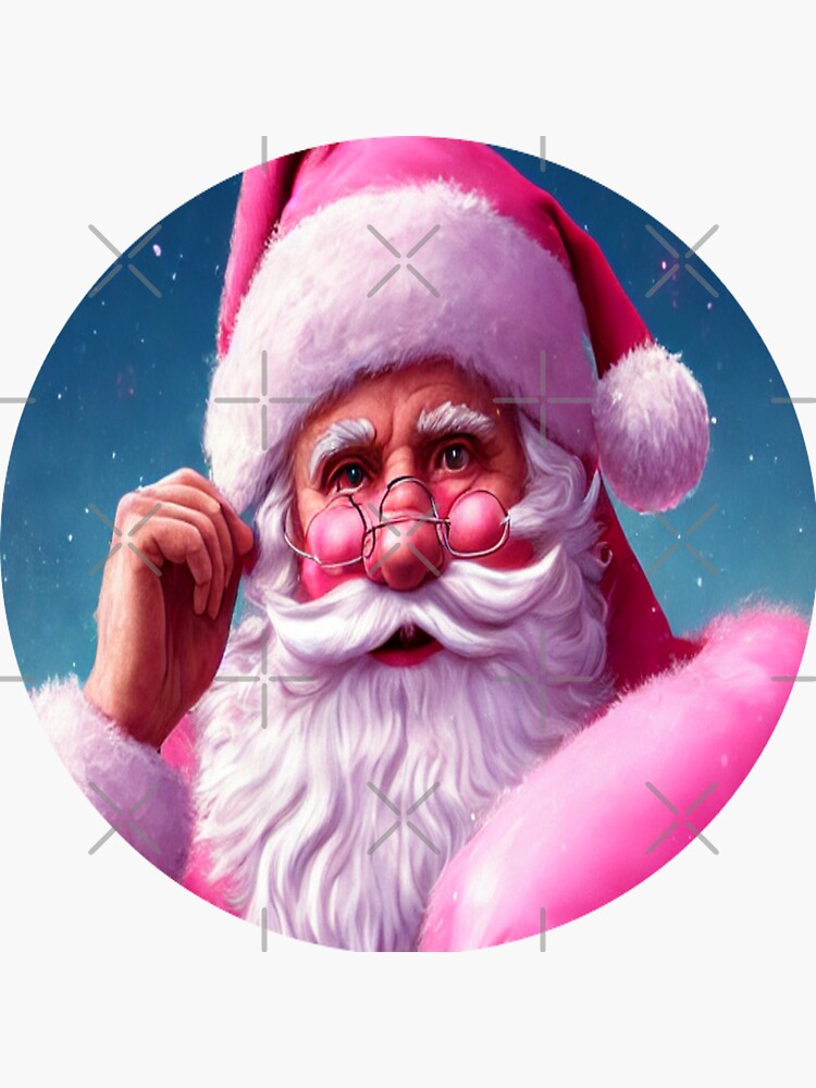 "Cute Vintage Retro Santa Clause" Sticker for Sale by ArtzandDesignz ...