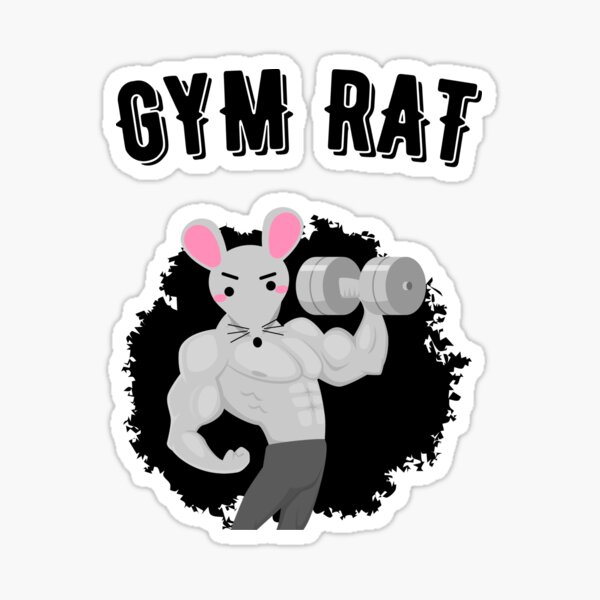 "Gym Rat" Sticker for Sale by SO-offense | Redbubble