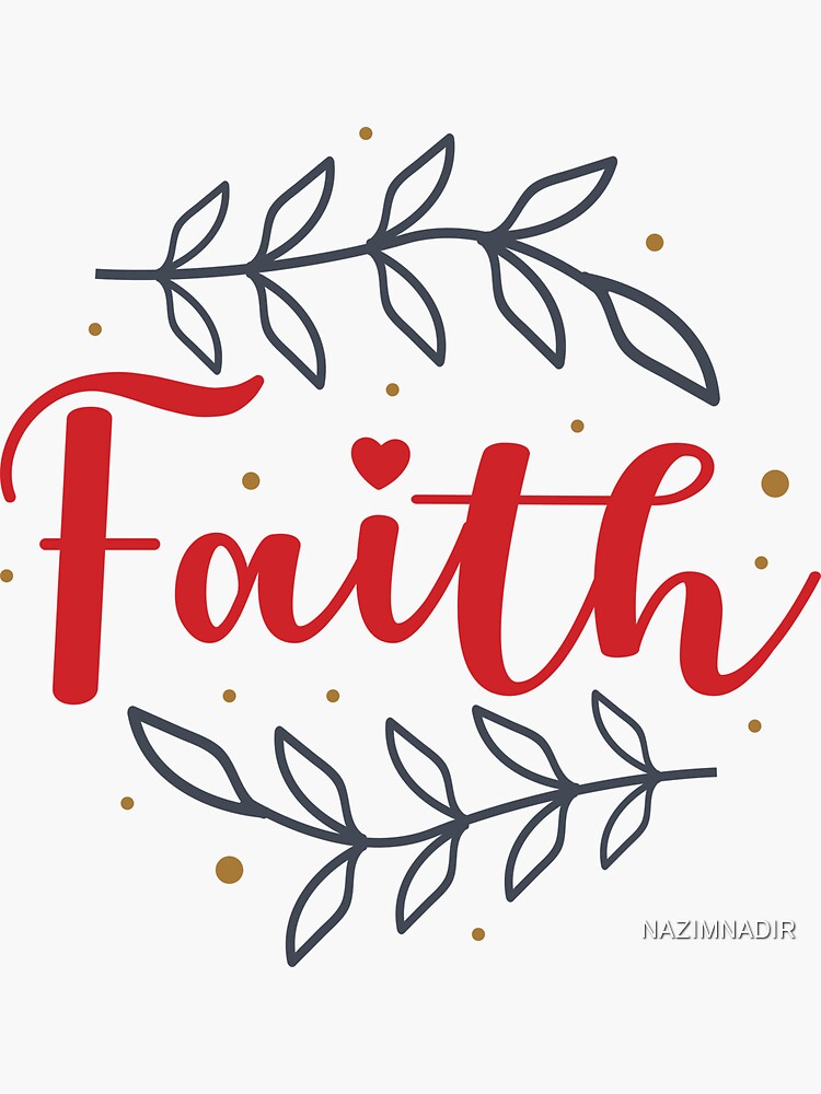 "faith design for christmas lovers " Sticker for Sale by NAZIMNADIR ...