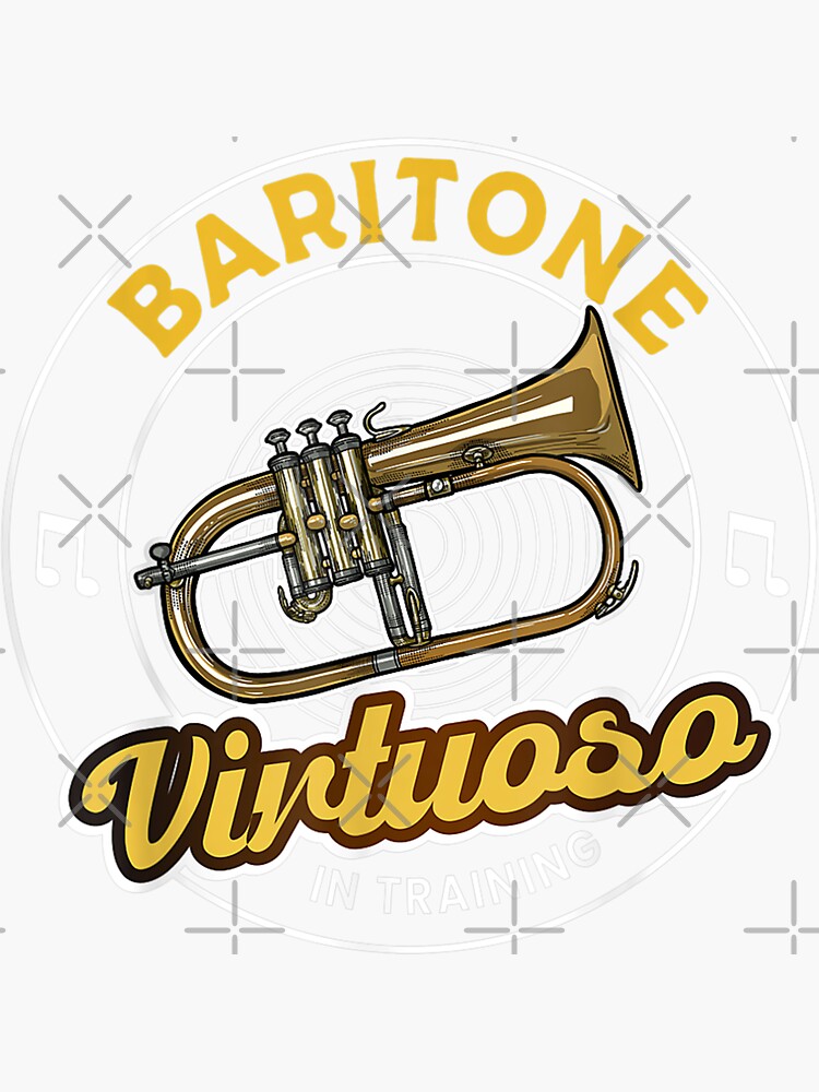 "Baritone Virtuoso in Training" Sticker for Sale by favor-store | Redbubble