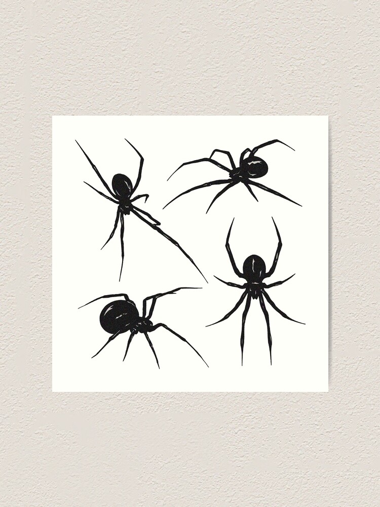 "Black Karma Spider Tattoo" Art Print for Sale by Cesarcali | Redbubble