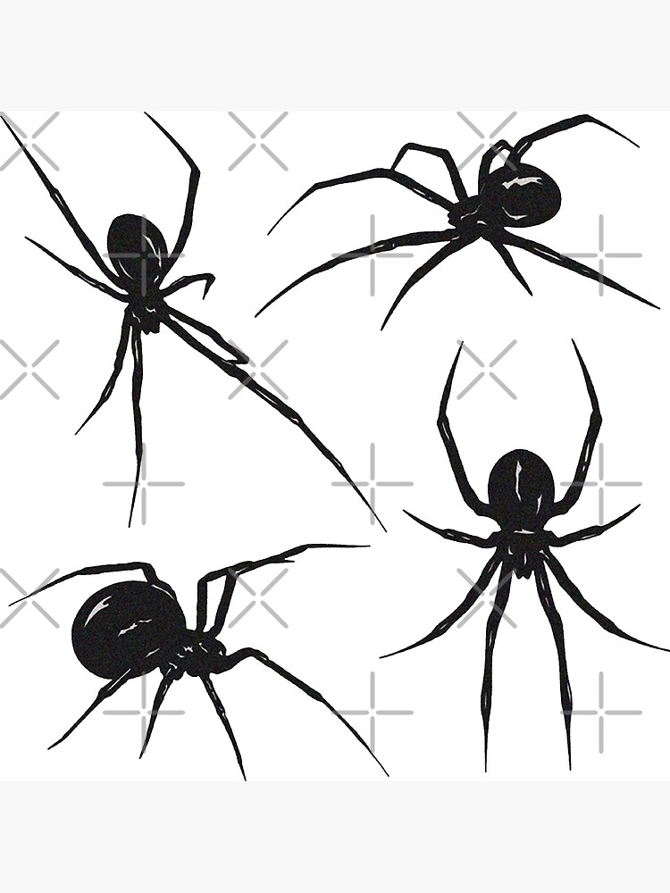 "Black Karma Spider Tattoo" Art Print for Sale by Cesarcali | Redbubble