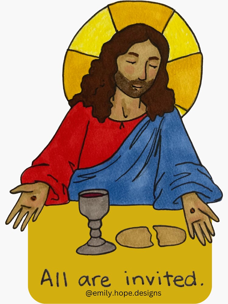 "Portrait of Jesus at the Last Supper" Sticker for Sale by ...