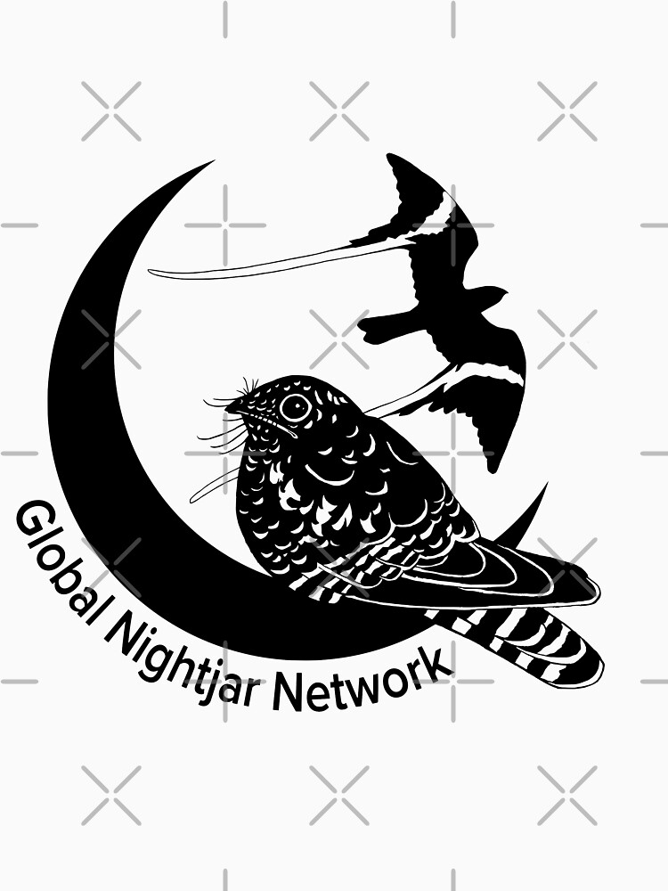 "Global Nightjar Network Logo (Black)" T-shirt for Sale by ...