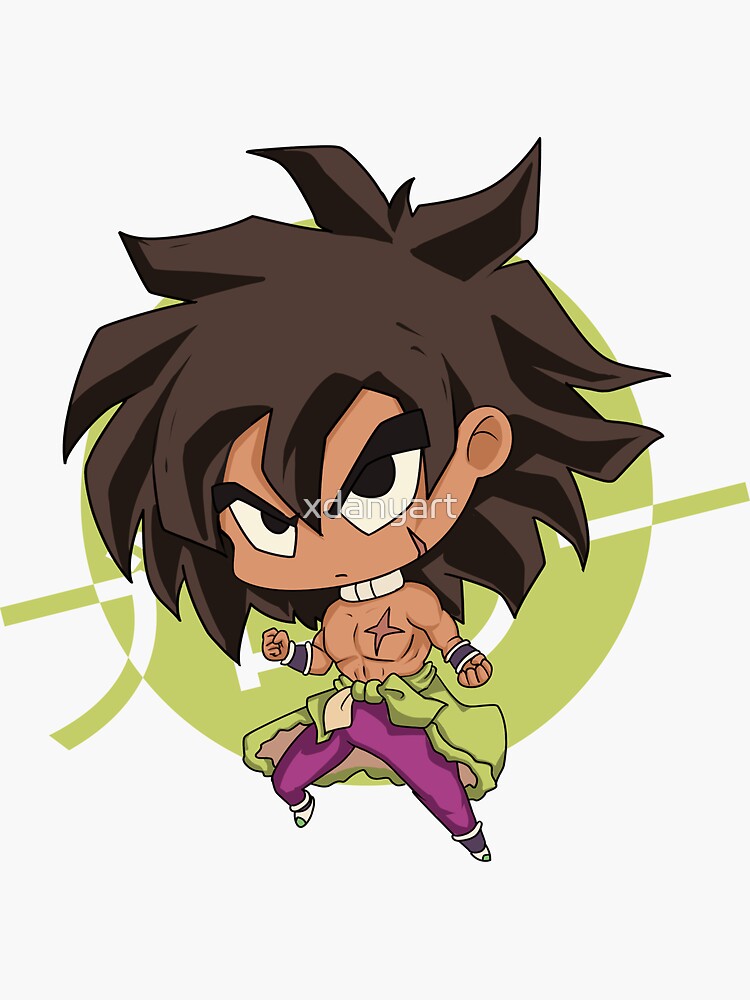 "Cute Chibi Broly" Sticker for Sale by xdanyart | Redbubble