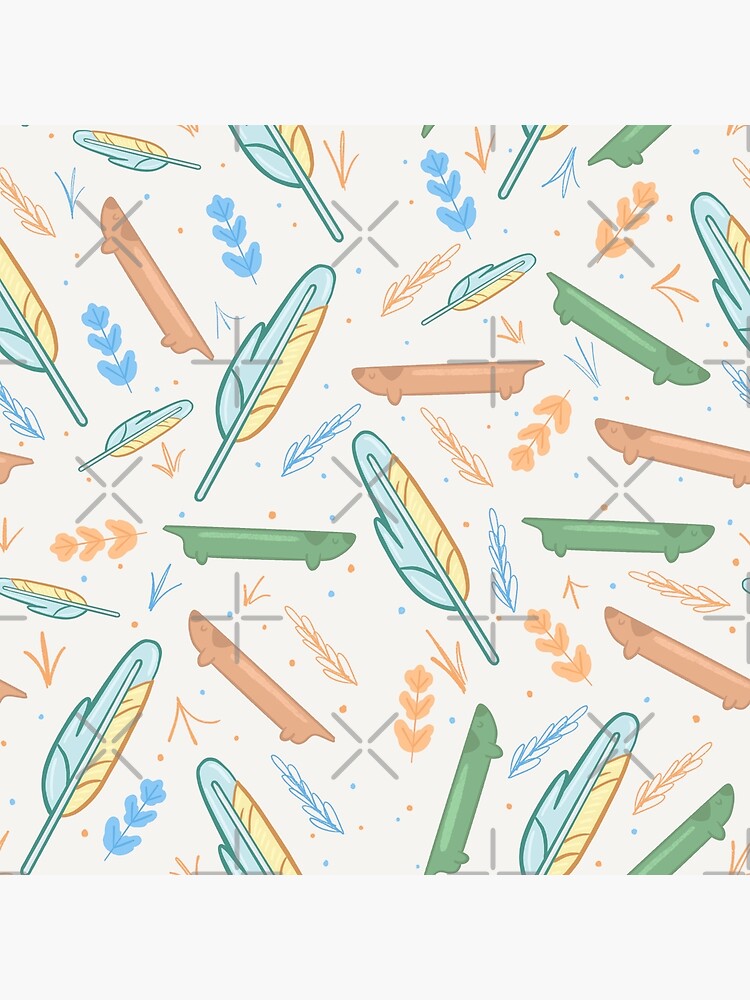"Bluey inspired seamless pattern " Art Board Print for Sale by ...