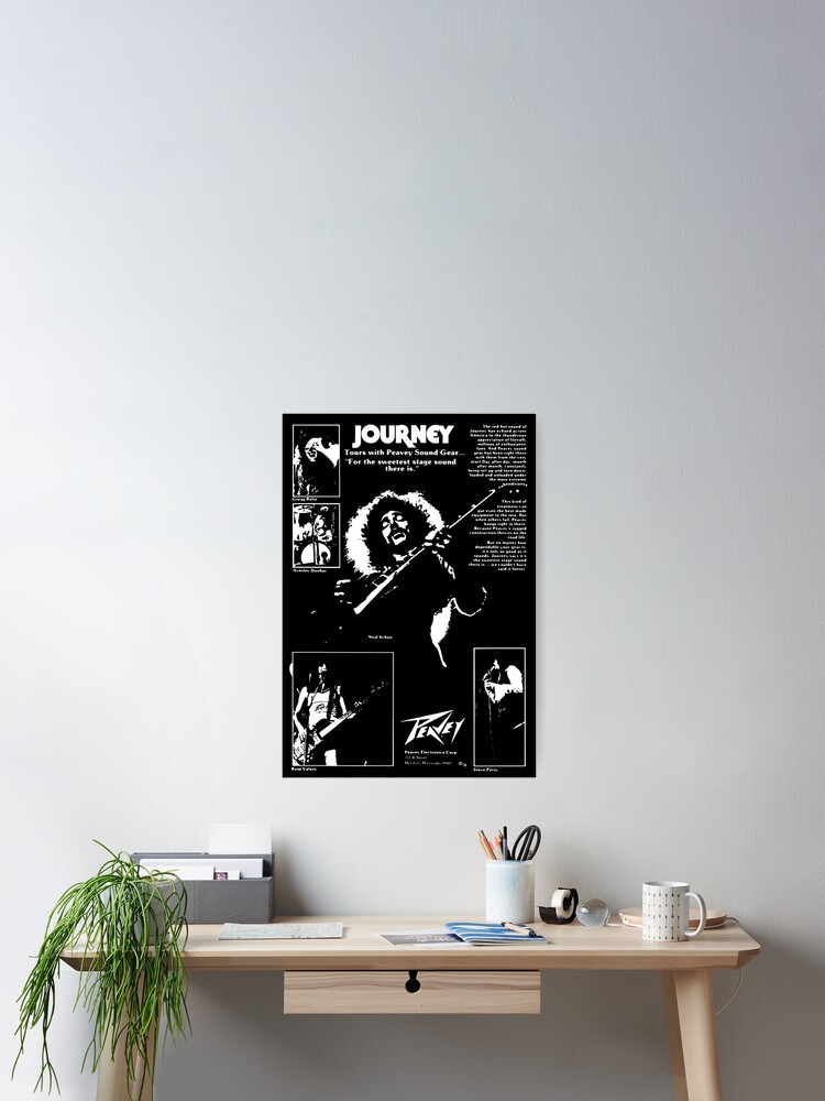 "Journey Band Logo - Black and White" Poster for Sale by Febry-Art ...