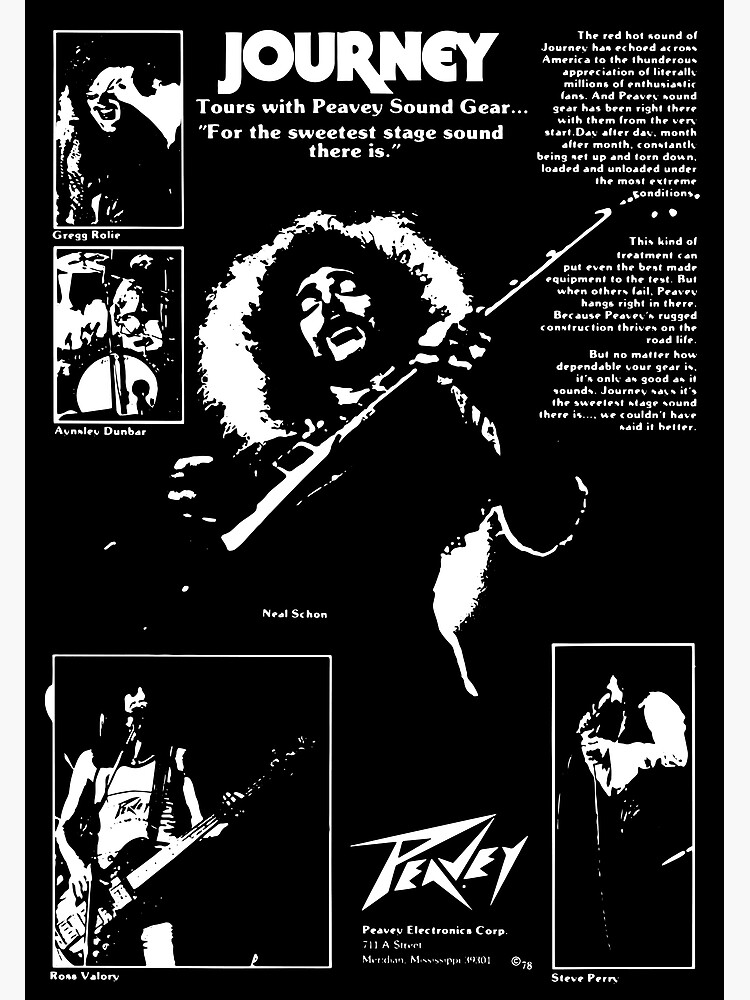 "Journey Band Logo - Black and White" Poster for Sale by Febry-Art ...