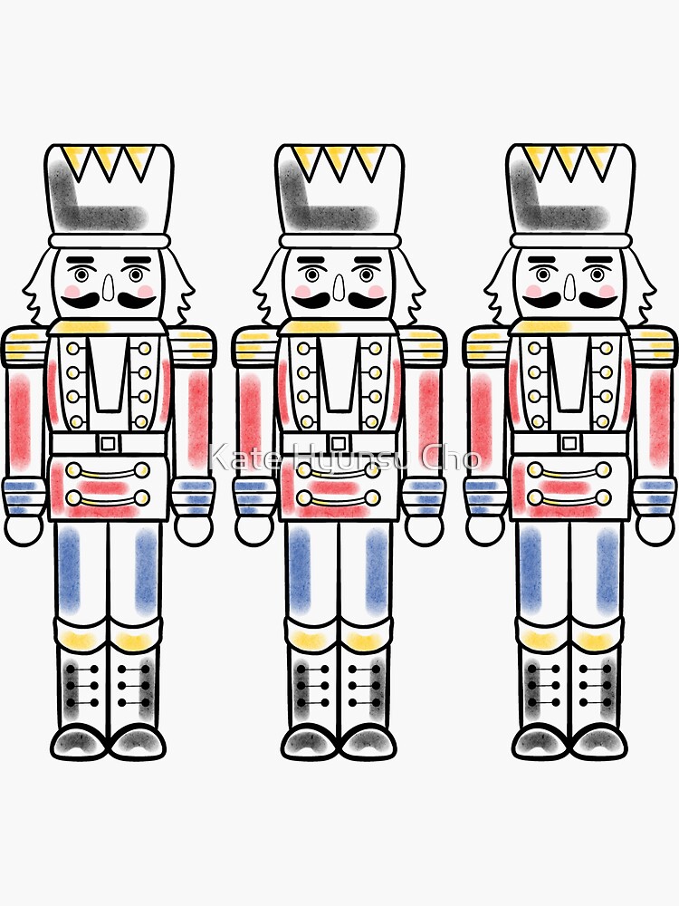 "The Nutcracker Soldier Ballet for Christmas Holiday Dance" Sticker for ...