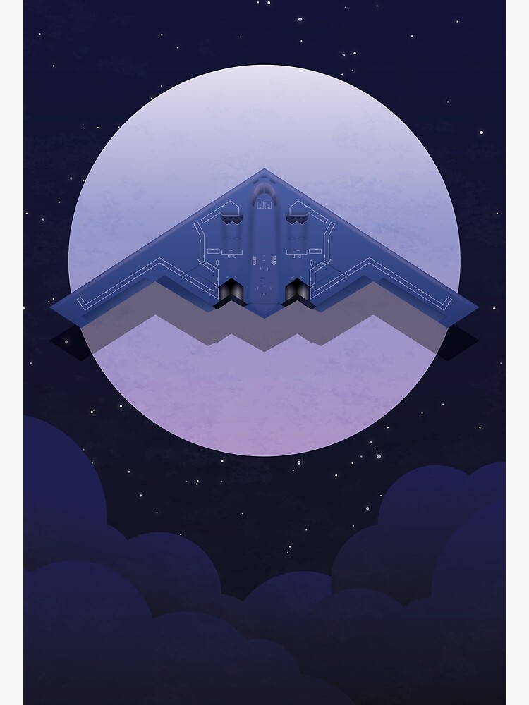 "B-2 Spirit(night)" Poster for Sale by Eqlo | Redbubble