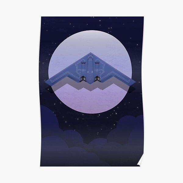 "B-2 Spirit(night)" Poster for Sale by Eqlo | Redbubble