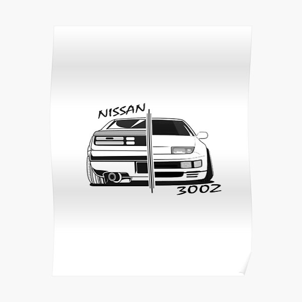 "Nissan 300ZX, JDM Car" Poster for Sale by T-JD | Redbubble