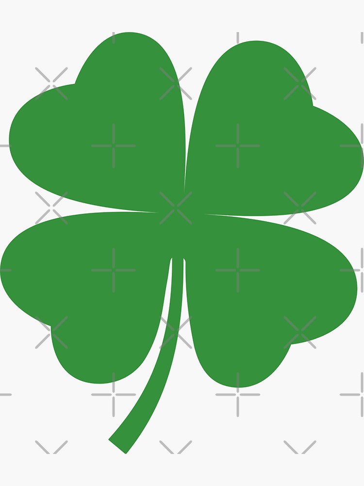 "Four-Leaf Clover" Sticker for Sale by MellowSphere | Redbubble