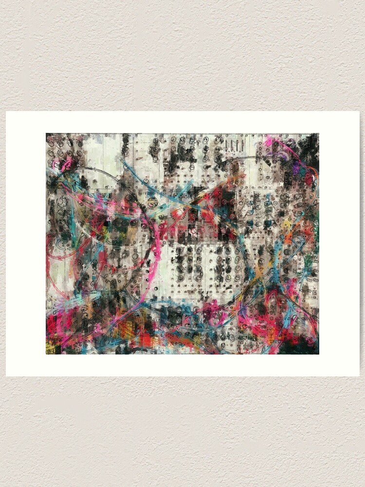 "Analog Synthesizer, Abstract painting / illustration" Art Print for ...