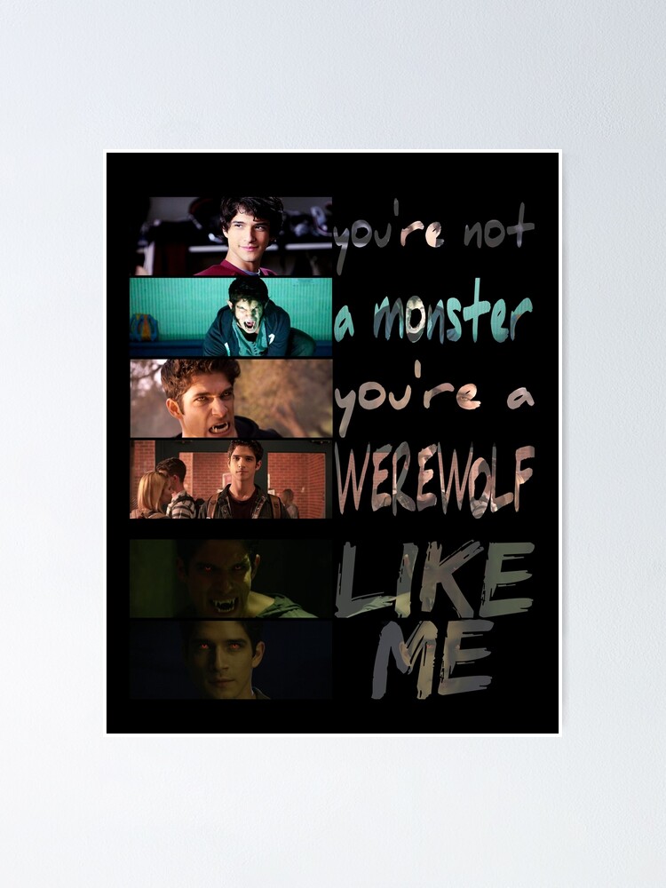 "You're not a monster" Poster for Sale by manuluce | Redbubble