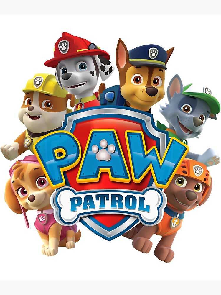 "Dessin du logo de la patrouille de patte classique " Poster for Sale ...