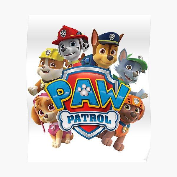 "Dessin du logo de la patrouille de patte classique " Poster for Sale ...